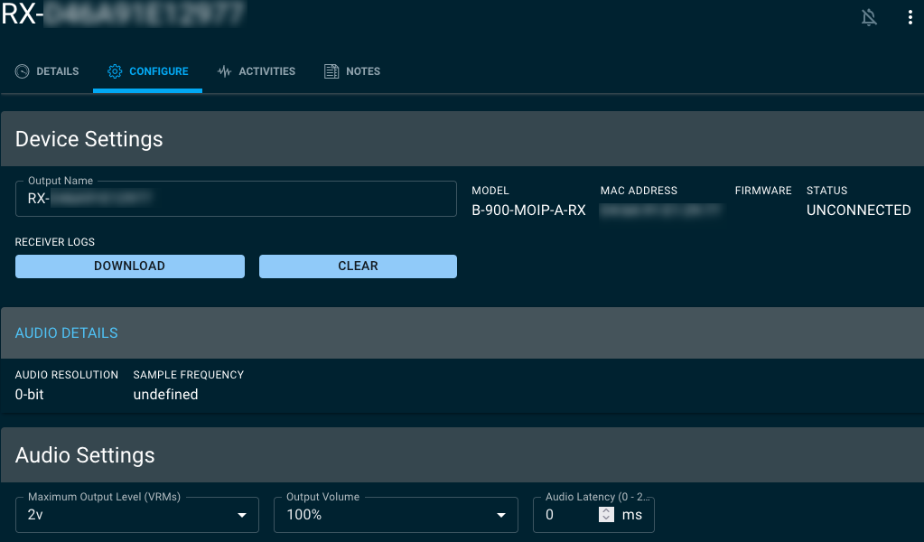 Configuring MoIP Audio Receivers in OvrC